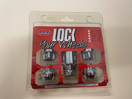 Tapered Chrome Wheel LOCK Nuts 1/2" OPEN END | www.ruffroads.com.au