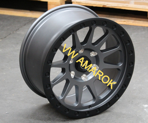 VW AMAROK set of 4 TUFF 18"x9J RUFF ROADS WHEEL GUNMETAL / SATIN BLACK ...