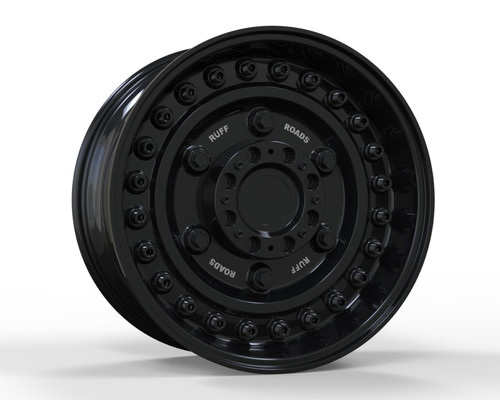APACHE 20"x9.5J RUFF ROADS WHEEL SATIN BLACK | www.ruffroads.com.au