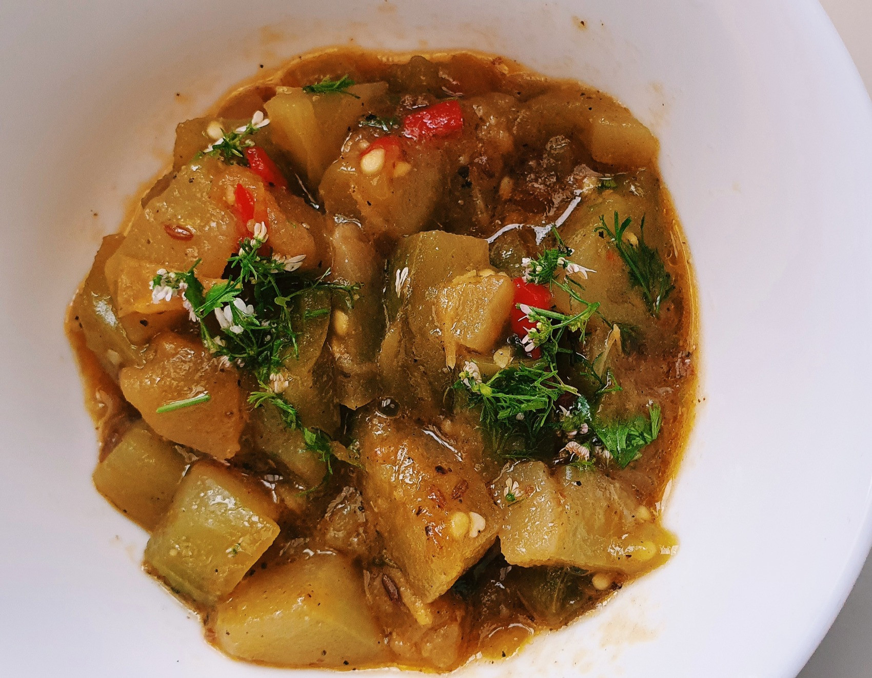 A simple shaak (curry) to be enjoyed with rotli, can be made with green ...