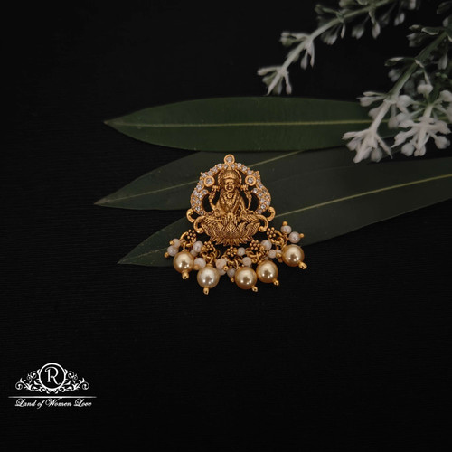 Lakshmi Devi design Silver Pendant-RCM956 | Ramala Jewellery