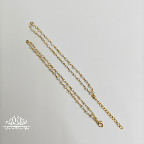 92.5 Silver Pearls Back chain-RCHR01 | Ramala Jewellery