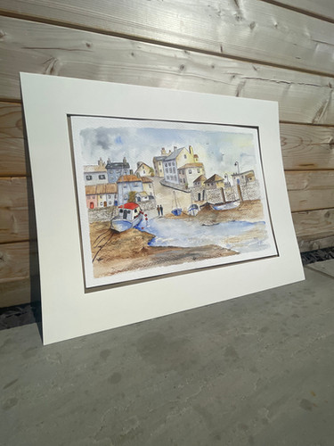 Original Unframed Cornwall Bay Watercolour Painting | Pics and Squiggles