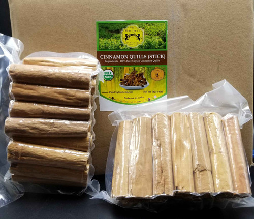 All Natural Ceylon Cinnamon Stick H1 Grade- 1kg(2.2lb)- Vacuum packed ...