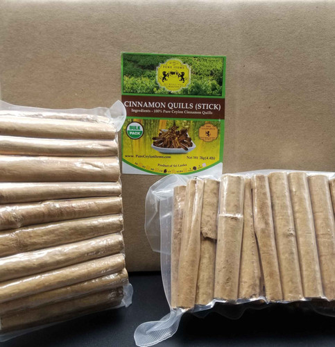 All Natural Ceylon Cinnamon Stick C4 Grade- 1kg(2.2lb)- Vacuum packed ...