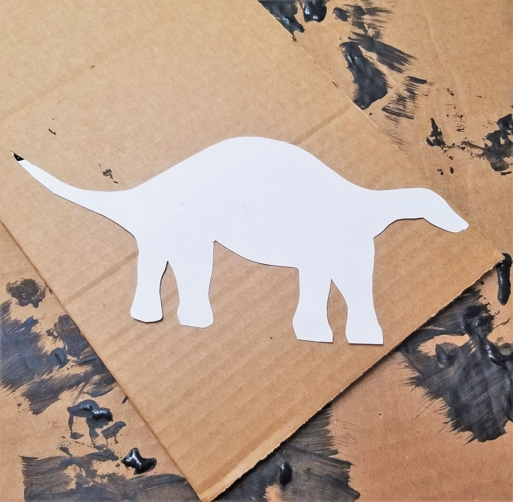 Rainbow Stegosaurus Chalkboard
