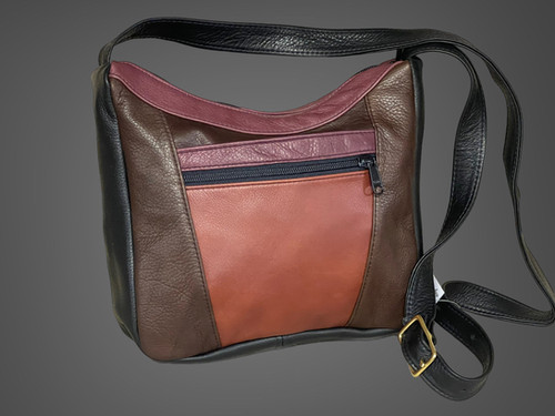 Hobo Leather Crossbody Bag Multi Tone Style 125 | eliehandbags