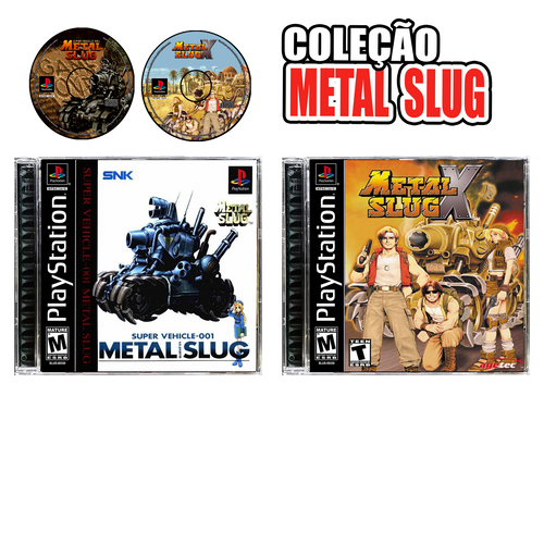 Metal Slug 1 e X Coleção Mídia Preta - Repro Playstation 1 Ps1 /PSX By ...
