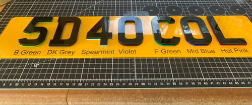 5D show Number plates | PioneerLaserCutShape