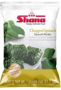 SHANA Chopped Spinach 900g | sfoods.co.nz