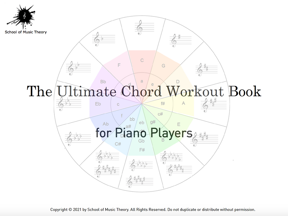 The Ultimate Chord Workout Book for Piano Players | Pink Piano Press