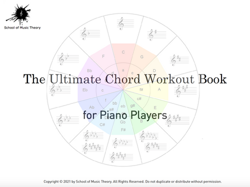 The Ultimate Chord Workout Book for Piano Players | Pink Piano Press