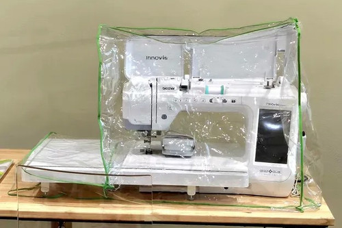 Dust Cover for Brother BQ3100 Sewing Machine w/ table & guide up ...
