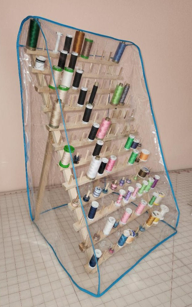 Dust Cover for 120 Spool Table Top Rack | Beautiful Fit Covers