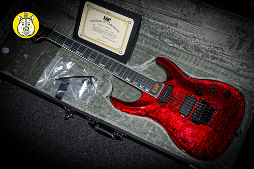 ESP MIJ Original Horizon 1 Limited Edition "Liquid Metal Red + Ebony ...