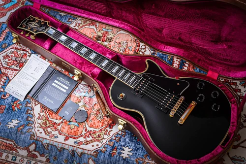 GIBSON USA Custom Shop PSL Les Paul Custom Aged "Ebony + Ebony" (2019 ...