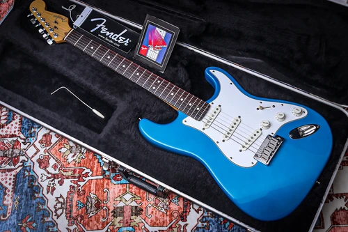 FENDER USA American Standard Stratocaster "Electric Blue + Rosewood ...