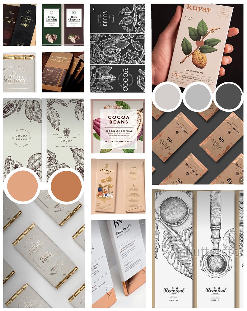 Chocolate Branding & Packaging Mood-boards