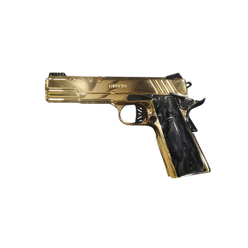 GIOTTO - 5" Traditional 45 ACP – 24K Gold | Oriskany Arms