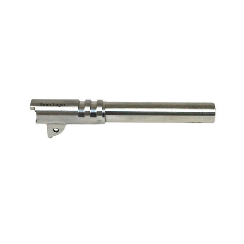 1911 Match Grade Barrel, 9mm, 5", Stainless Steel, Standard Ramp ...