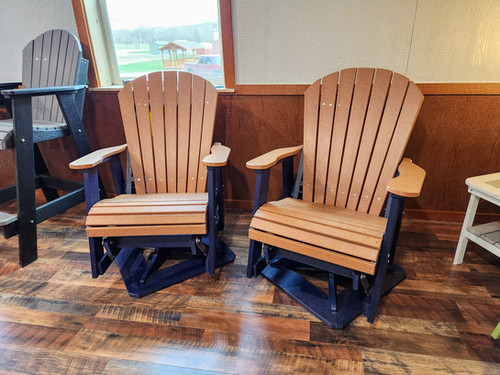 Swivel Gliding Chair Set | Wood Tech Structures