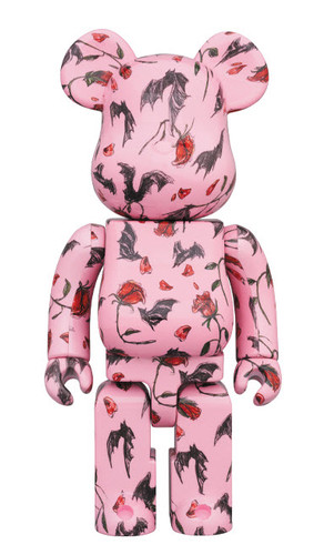 KIDILL x Eri Wakiyama - Bat & Rose - Pink- Bearbrick 400 | Medicom Toy ...