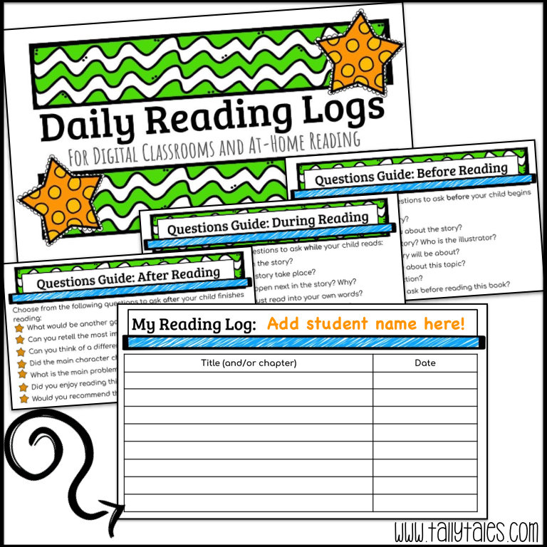 A New Freebie: Digital Reading Logs for Distance Learning