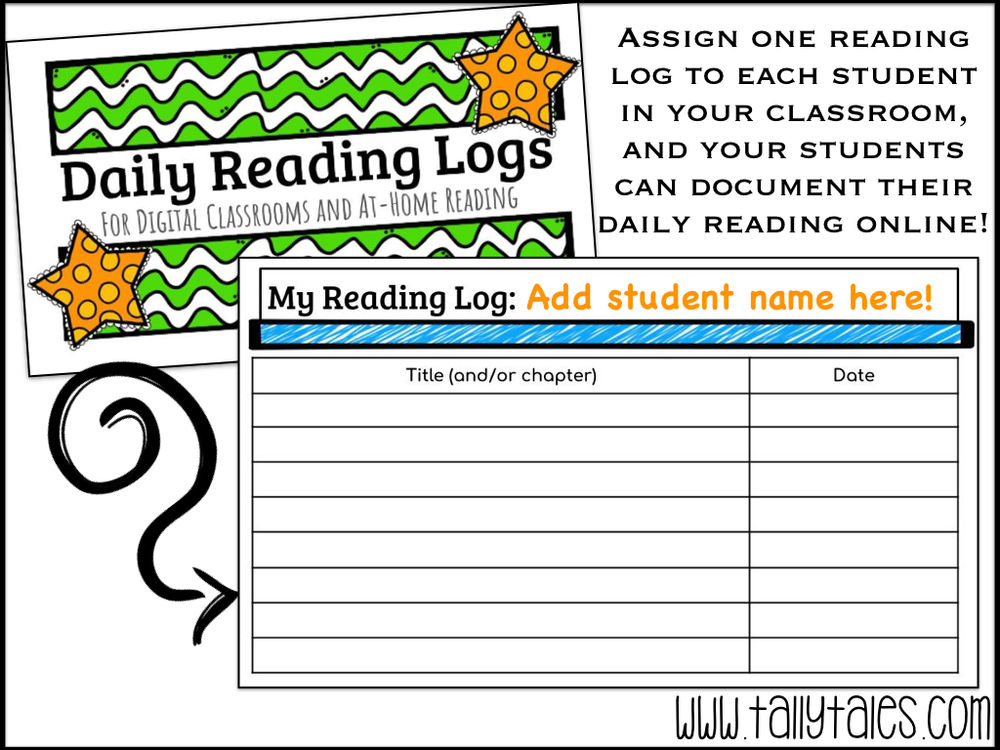 A New Freebie: Digital Reading Logs for Distance Learning