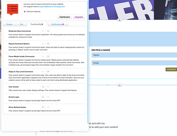 Epic Comments | Wix App Market | Wix.com
