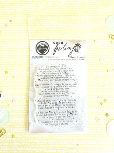 Planche de tampon clear "Le chemin le plus doux" | Coco Feeling