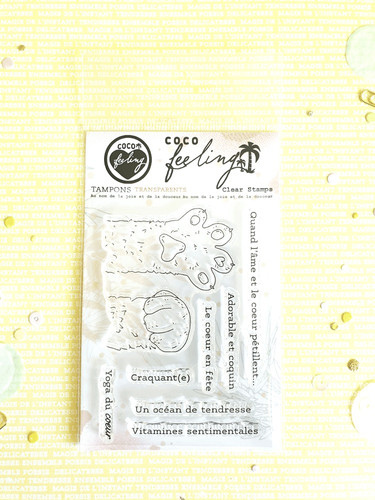 Planche de tampons clear "Yoga du coeur" | Coco Feeling