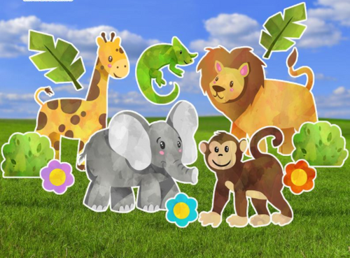 Jungle Animals WORKS Package | A-Z Sign Design