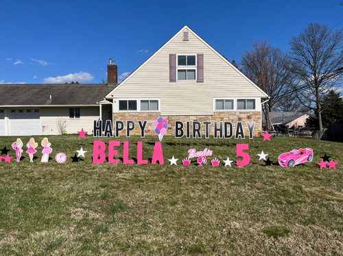 Barbie Birthday Works Package | A-Z Sign Design