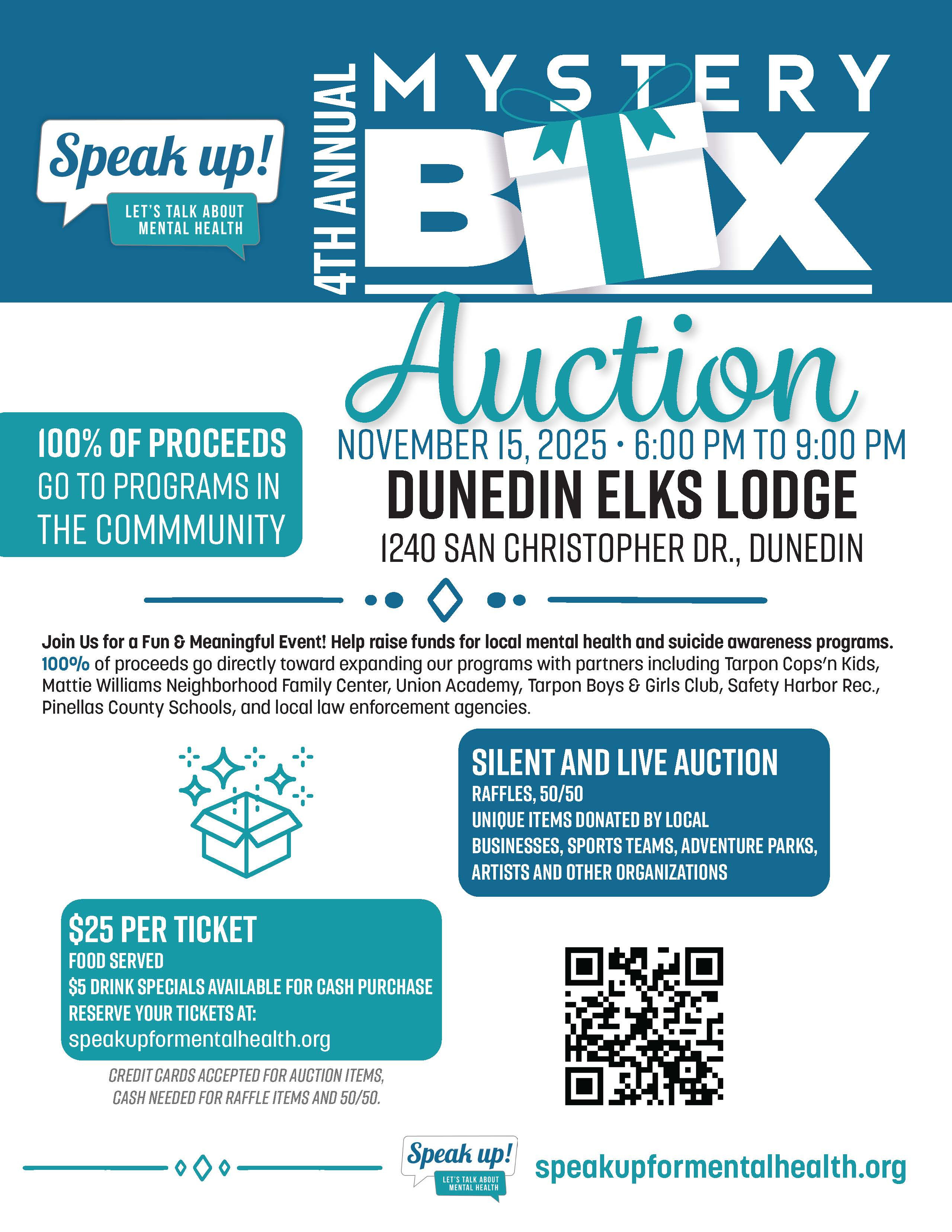 Fourth Annual Mystery Box Auction | Speak Up!