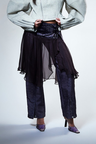 Metallic Sheer Skirt | Amy Cottrell