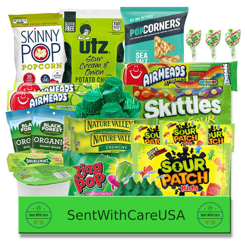 Green Theme Snack Box | Green Snacks