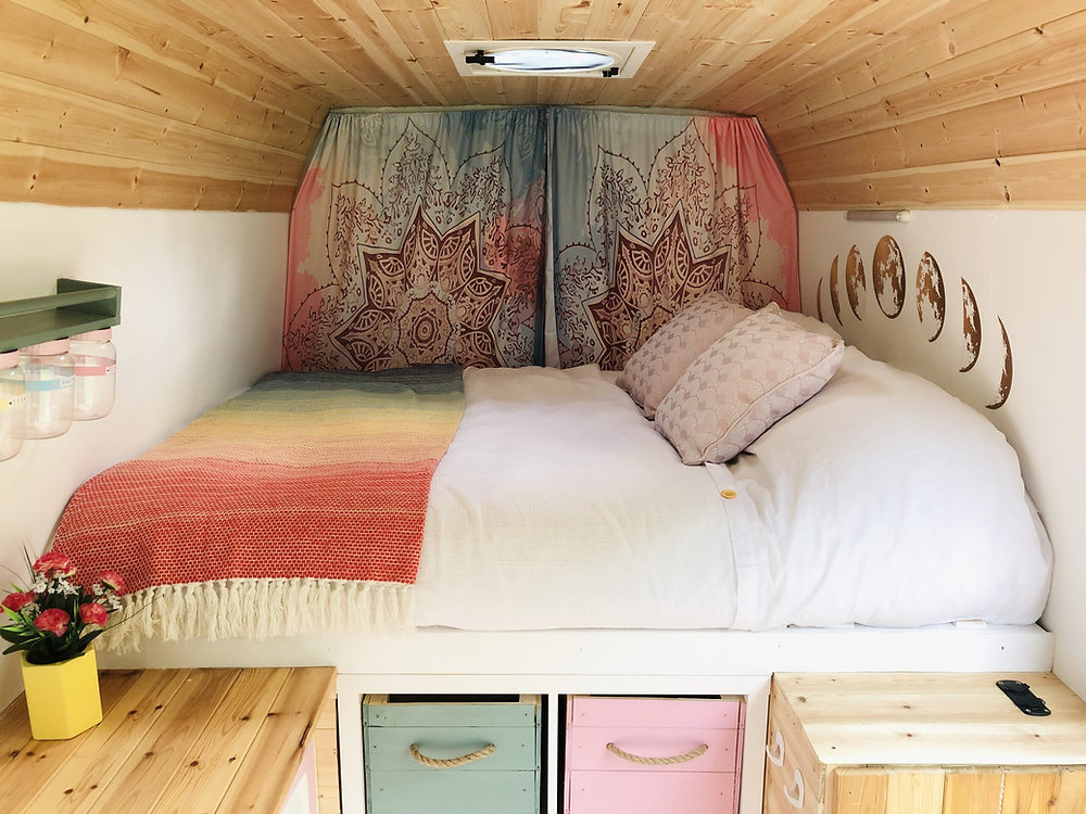 Rainbow a LDV Maxus high top long wheel base converted campervan.
