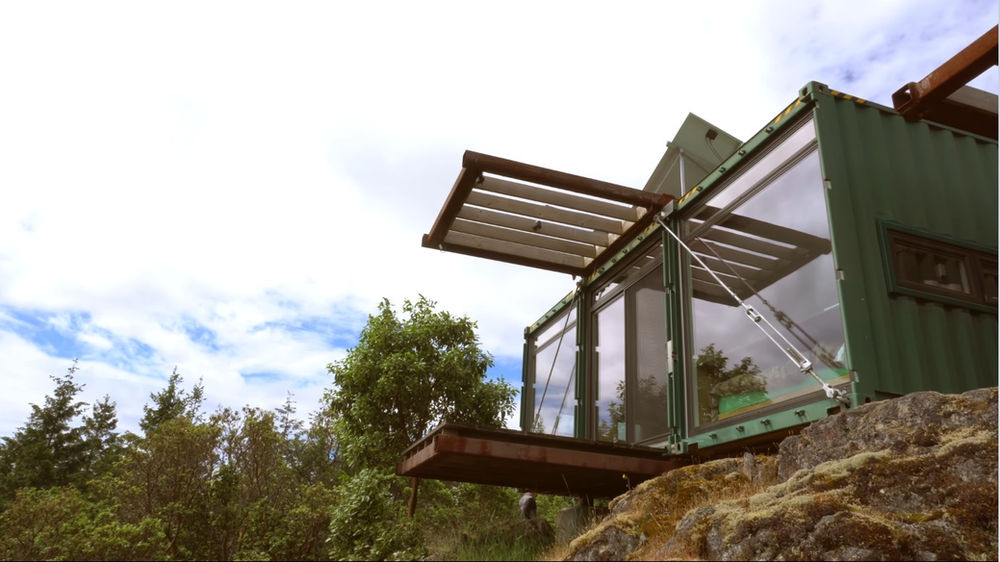 Stunning Off Grid Shipping Container Tiny Home on Mountain.