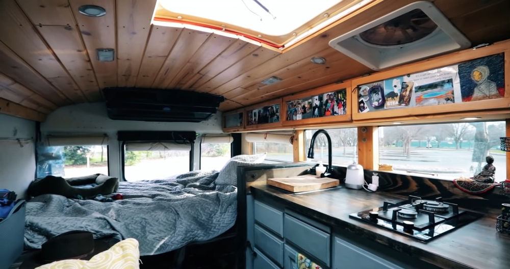 Beautiful DIY Mini School Bus Conversion Built By Couple Who Loves ...