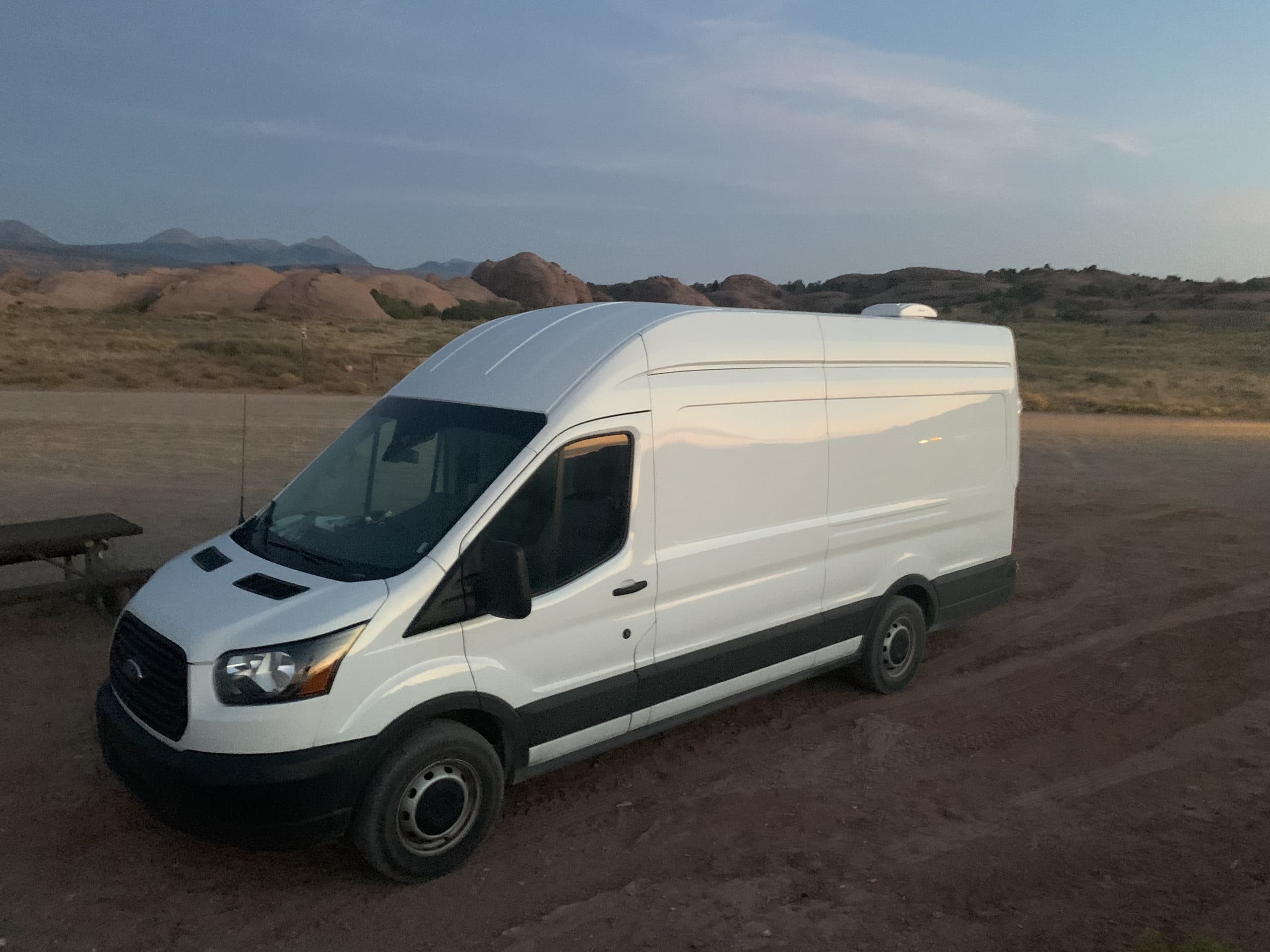 Gorgeous Ford Transit with high top van 170 Extended.