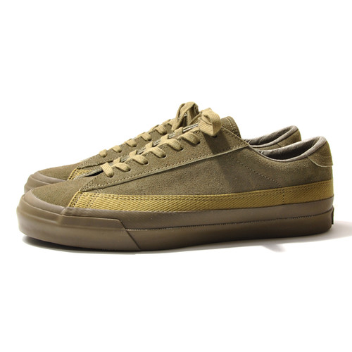 ASAHI SHOES Asahi Belted Low Suede Olive | Pereffs
