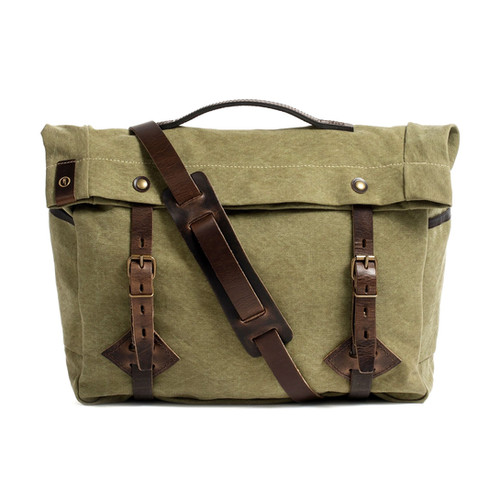 BLEU DE CHAUFFE Gaston Tool Bag Khaki Us Stonewashed | Pereffs