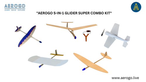 "AEROGO 5-in-1 Glider Super Combo Kit: Chuck, Catapult, Rubber Glider ...