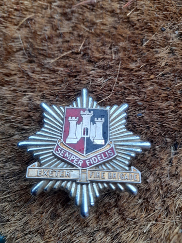 Exeter Fire Brigade 1948 To 1984 2nd Pat Chrome Cap Badge | jsf ...