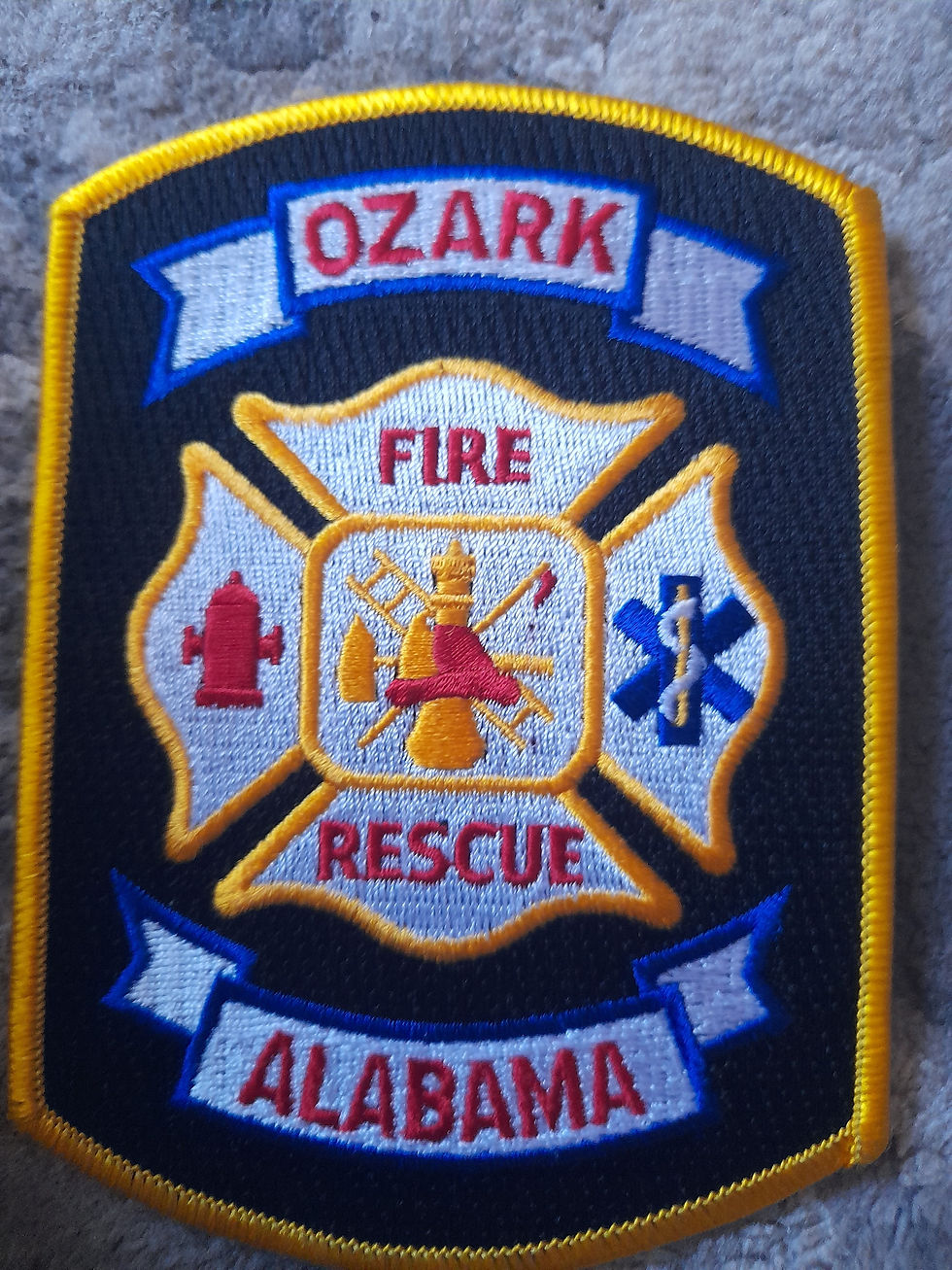 U.S Ozark Fire & Rescue Department, Alabama Cloth Badge | jsf-collectables