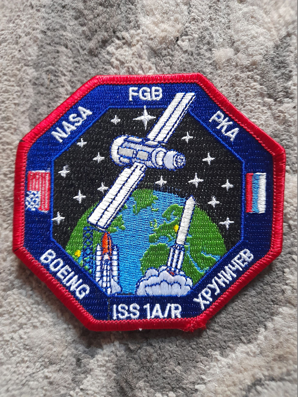 U.S / Russian Space Mission STS 88 Endeavour Flight Cloth Arm Badge | jsf-collectables