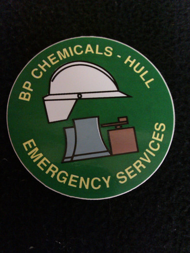 BP Chemicals Hull Emergency Services Helmet T/fer | jsf-collectables