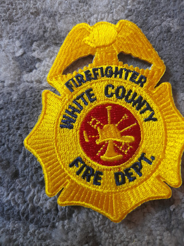 U.S White County Fire Department, Georgia Cloth Badge | jsf-collectables