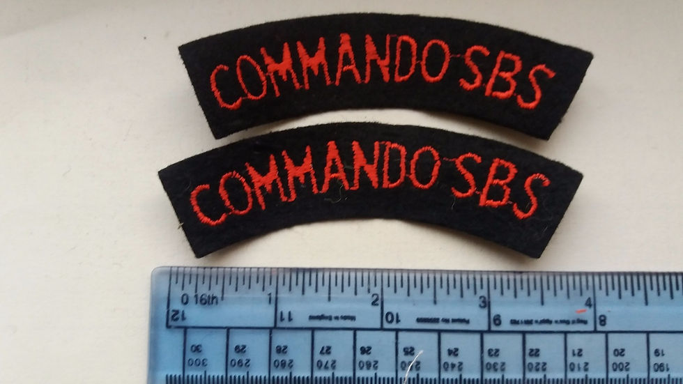 Army Commando Special Boat Service S/Titles pair | jsf-collectables