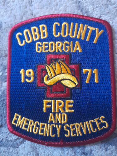 U.S Cobb County Fire & Rescue Department, Georgia Cloth Badge | jsf ...